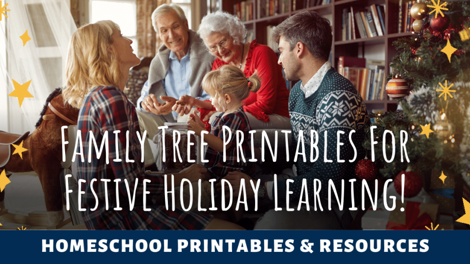 Family Tree Printables For Festive Holiday Learning! | The Homeschool Quest